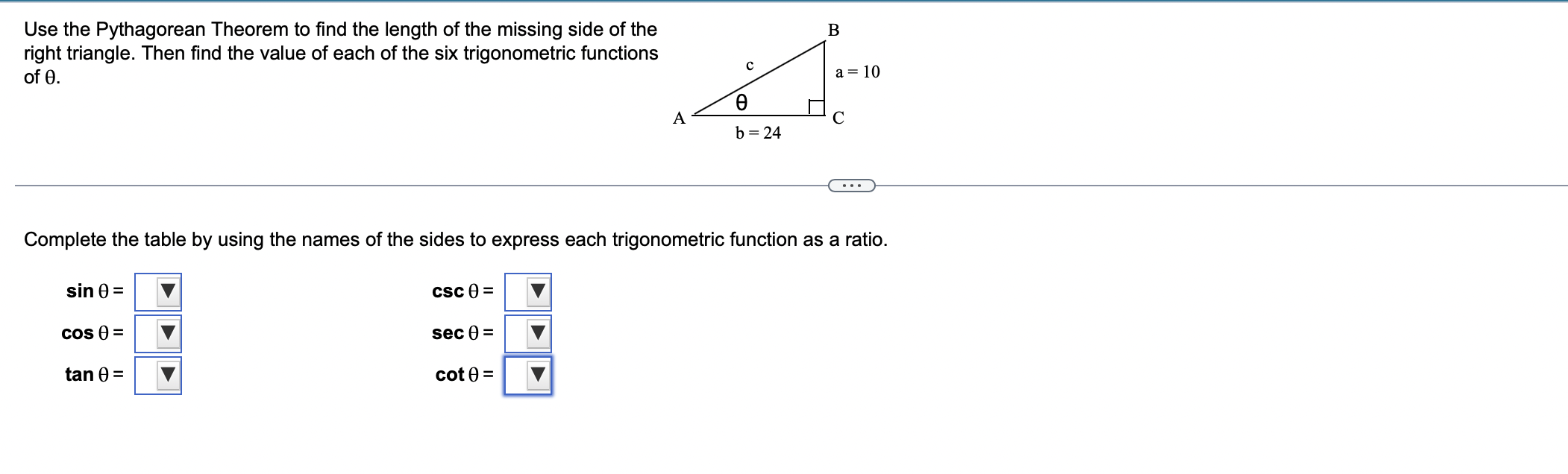 Solved Use the Pythagorean Theorem to find the length of the | Chegg.com