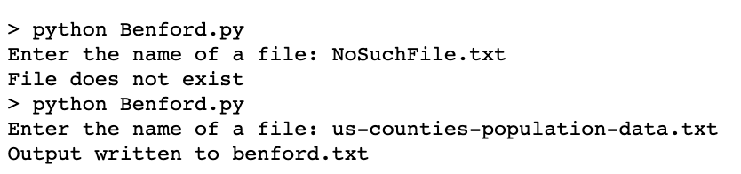 Solved Benford's Law - PYTHONIn 1881, Simon Newcomb had | Chegg.com