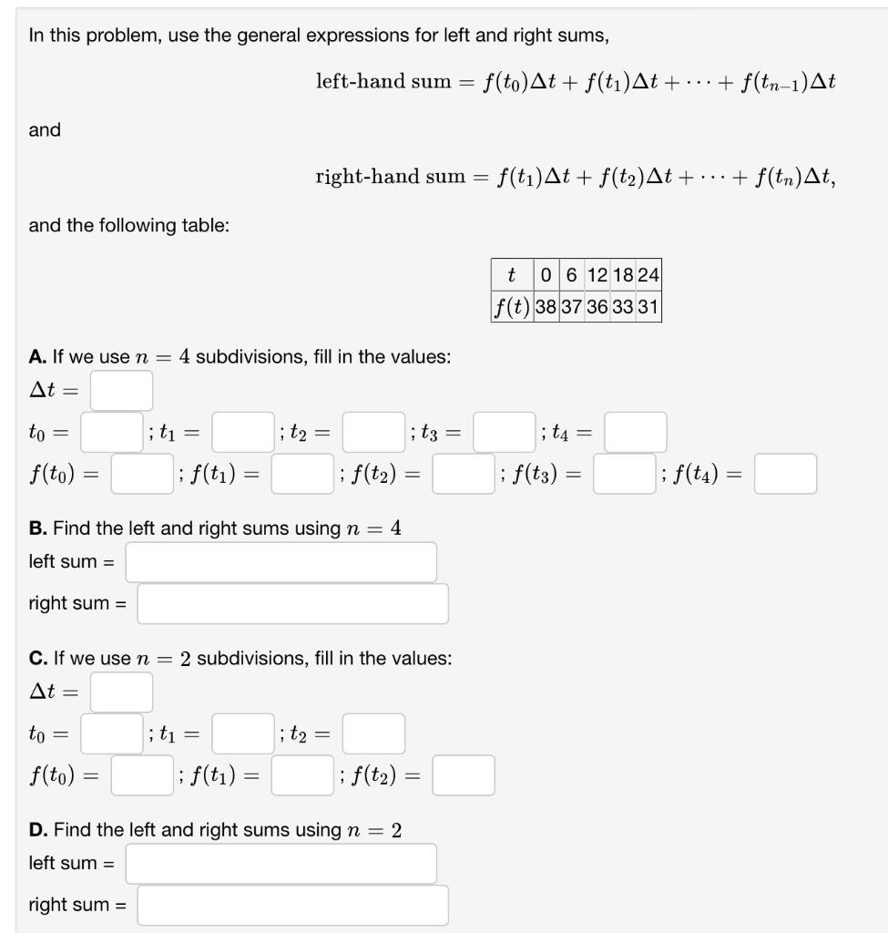 Solved In this problem, use the general expressions for left | Chegg.com