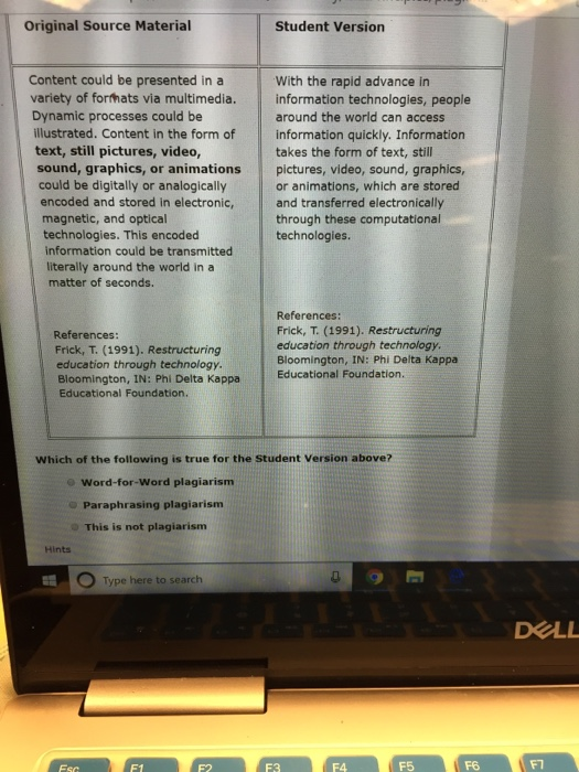 Solved Original Source Material Student Version Suppose you | Chegg.com