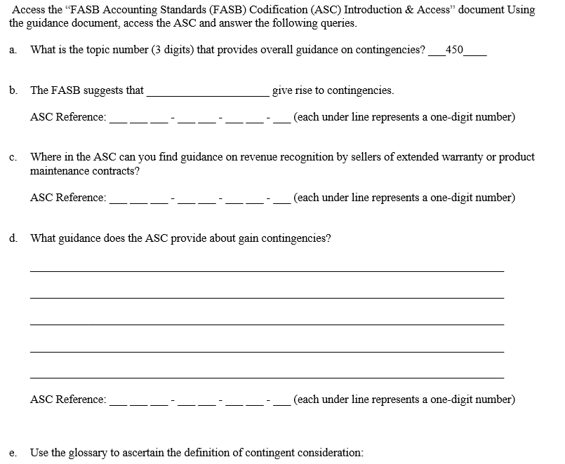 Solved Access the "FASB Accounting Standards (FASB) | Chegg.com