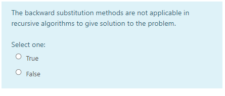 Solved The backward substitution methods are not applicable | Chegg.com