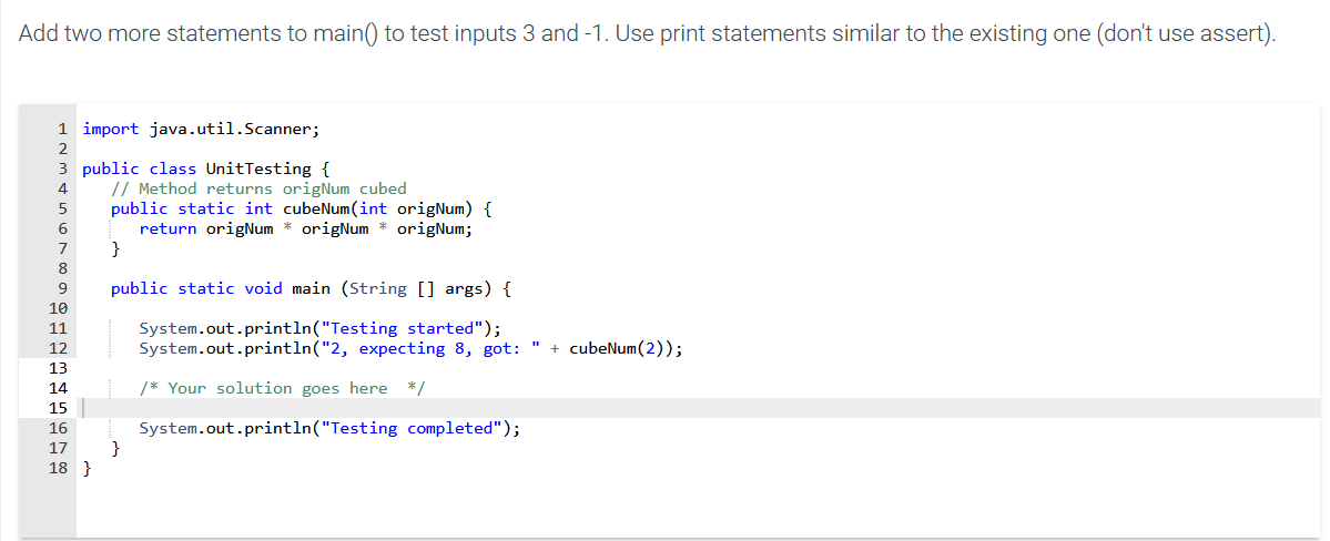 Solved Import Java Util Scanner Public Class Unittesting