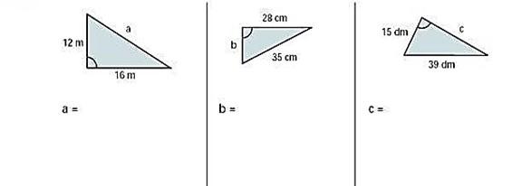 Solved Calculate in each right triangle the missing angle | Chegg.com