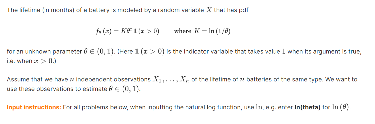 Solved The lifetime (in months) of a battery is modeled by a | Chegg.com
