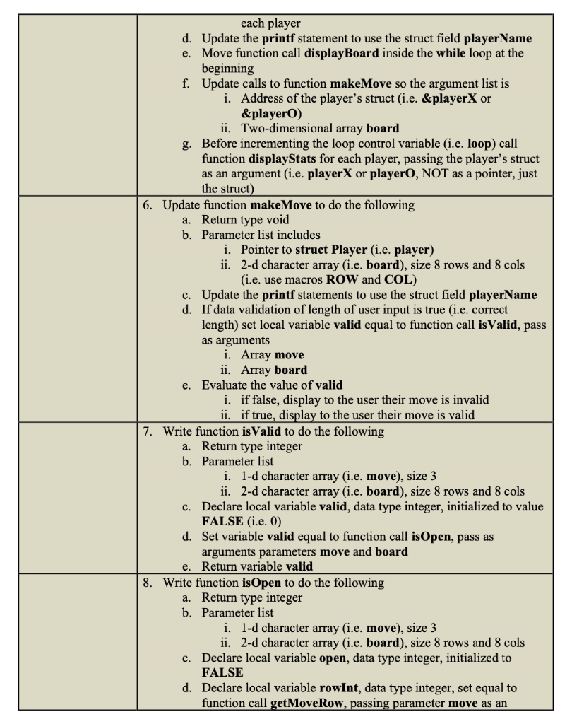 Solved I need help finishing my program in c. I'm using | Chegg.com