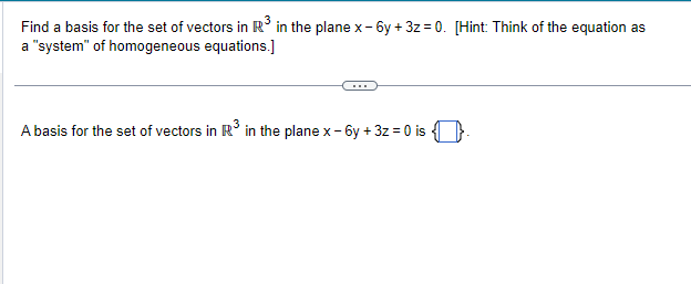 Solved Find a basis for the set of vectors in R3 in the | Chegg.com