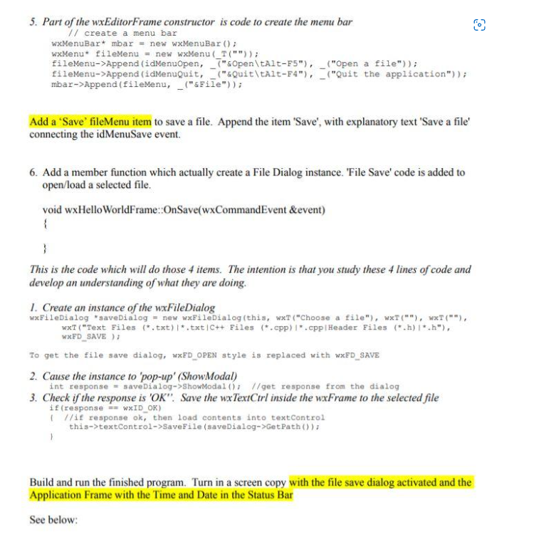 Solved This week the Notepad program will be finished. This | Chegg.com