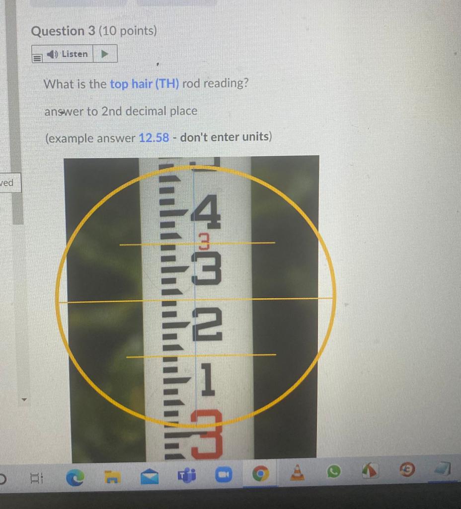 Solved What is the stadia interval (1)? answer to 2nd | Chegg.com