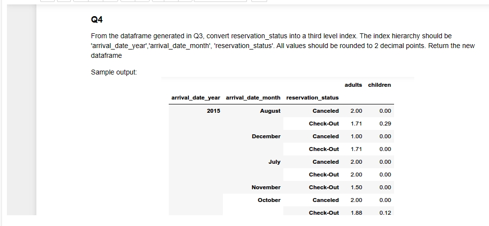 Solved From the dataframe generated in Q3, convert | Chegg.com