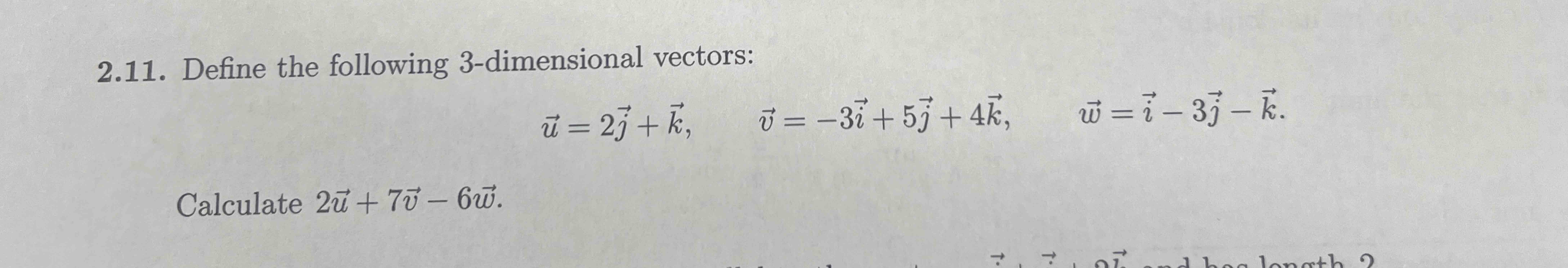 Solved 2.11. Define the following 3-dimensional | Chegg.com Solved 2.11. Define the following 3-dimensional | Chegg.com