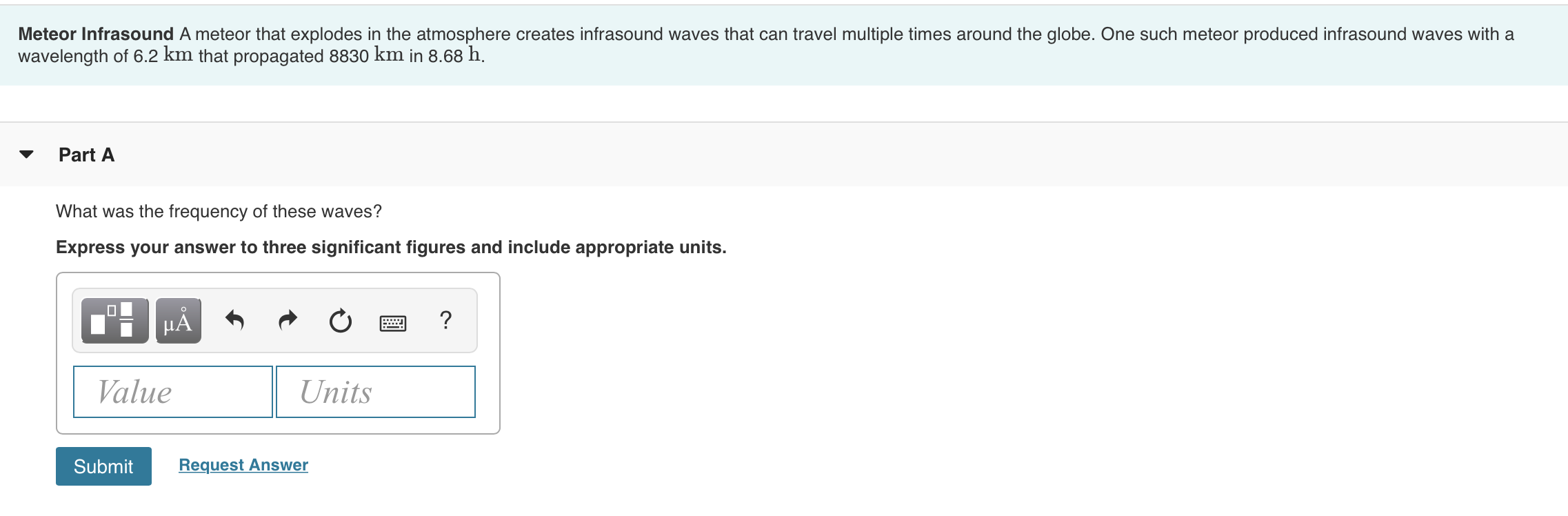 Solved Meteor Infrasound A meteor that explodes in the | Chegg.com