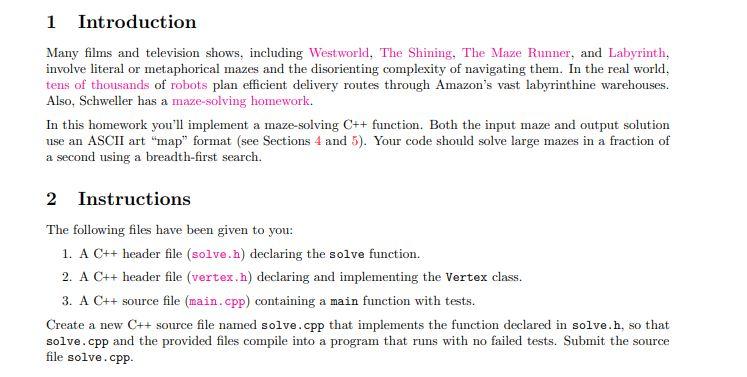 Solved 1 Introduction Many films and television shows, | Chegg.com