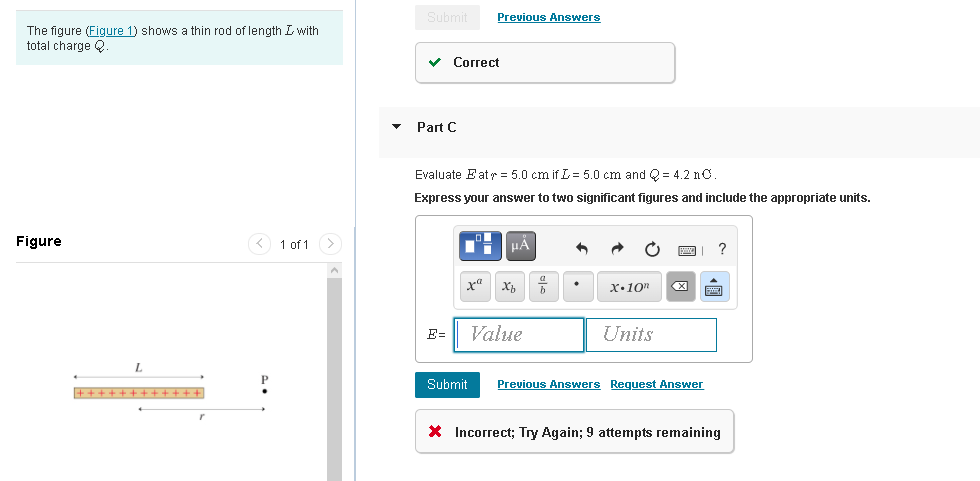 Solved Submit Previous Answers The figure (Figure 1) shows a | Chegg.com