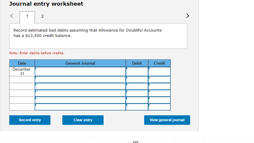 Solved a. Estimate the balance of the Allowance for Doubtful | Chegg.com