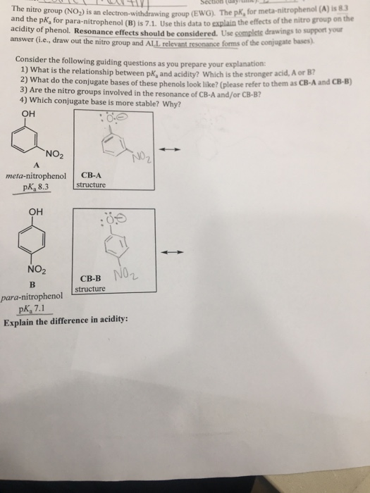Solved The nitro group (NO2) is an electron-with group | Chegg.com
