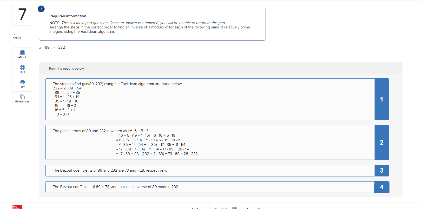 Solved 7 Required information NOTE: This is a multi-part | Chegg.com