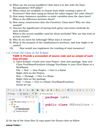 Solved call that method instead. Preferably in table form. | Chegg.com