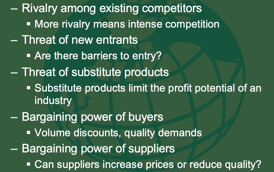 Solved - Rivalry among existing competitors - More rivalry | Chegg.com