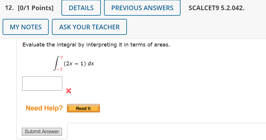 Solved 12. [0/1 Points] DETAILS PREVIOUS ANSWERS SCALCET9 | Chegg.com
