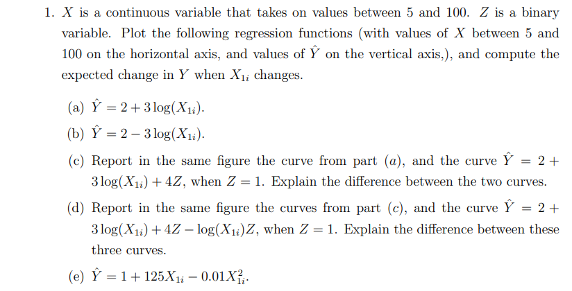 Solved 1. X is a continuous variable that takes on values | Chegg.com