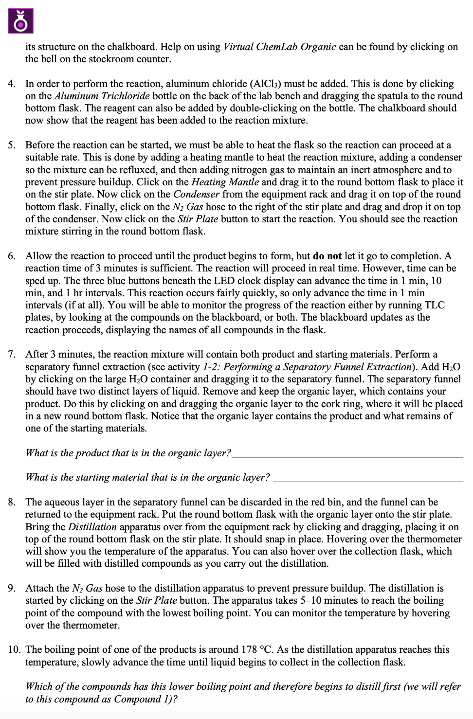 OK 1-3: Performing a Distillation Distillation is a | Chegg.com