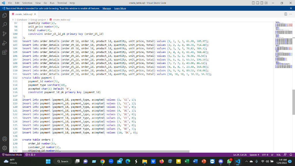 Solved File Edit Sclection View Go Run Terminal Help | Chegg.com