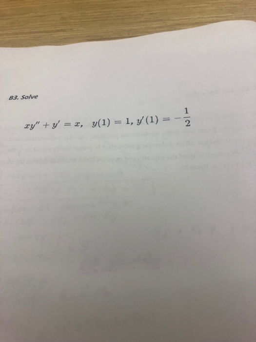 Solved B3. Solve | Chegg.com