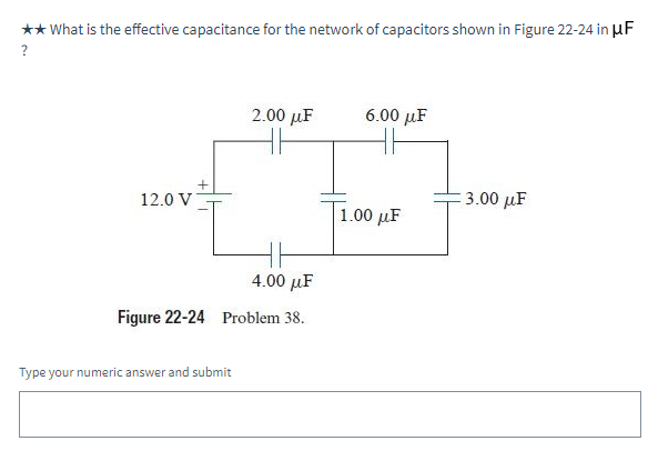 Solved ★★ What is the effective capacitance for the network | Chegg.com