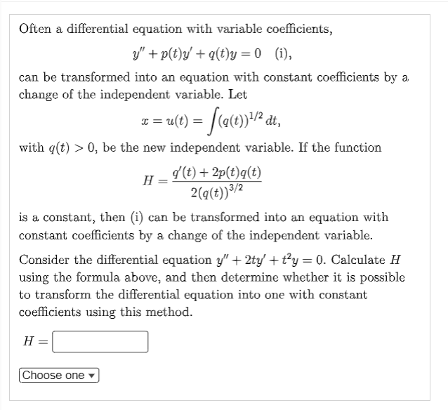 Find the solution of the initial value | Chegg.com