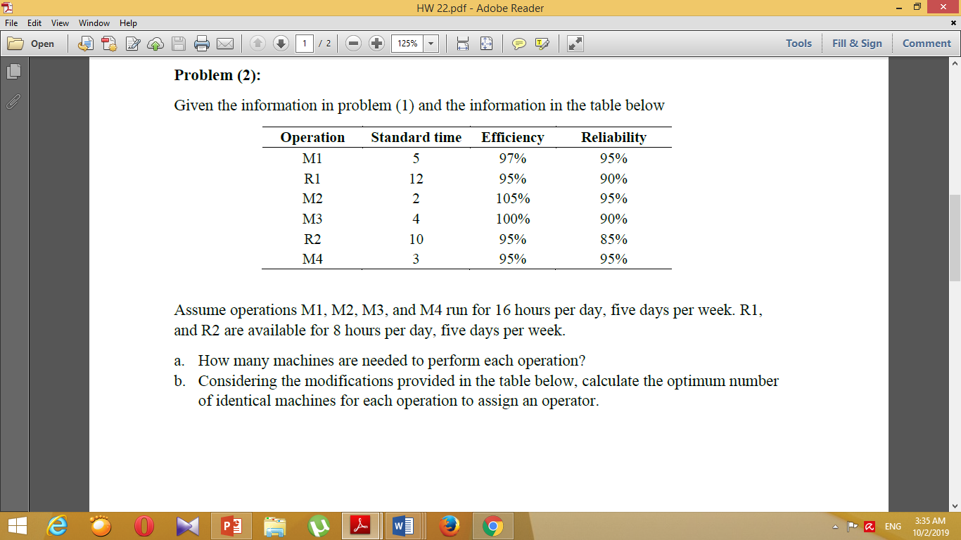 HW 22.pdf - Adobe Reader - X File Edit View Window | Chegg.com