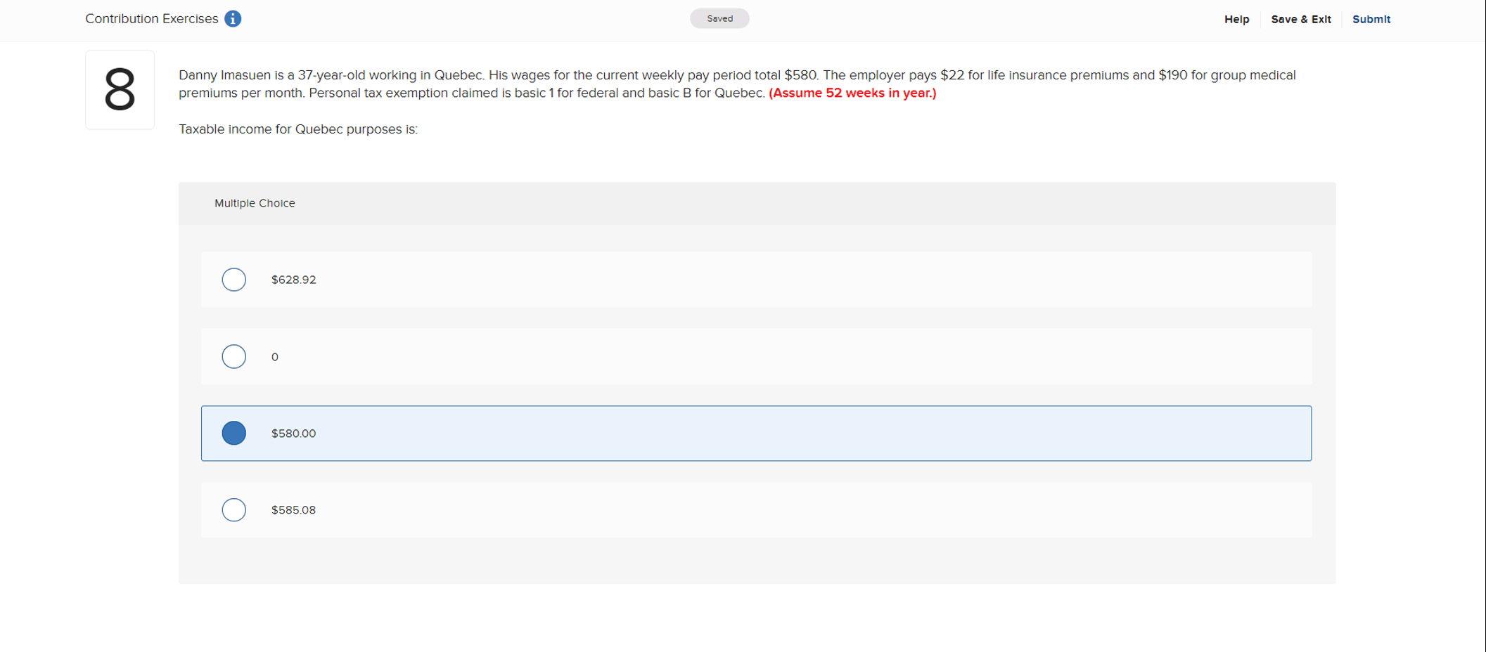 Solved Danny Imasuen is a 37-year-old working in Quebec. His | Chegg.com