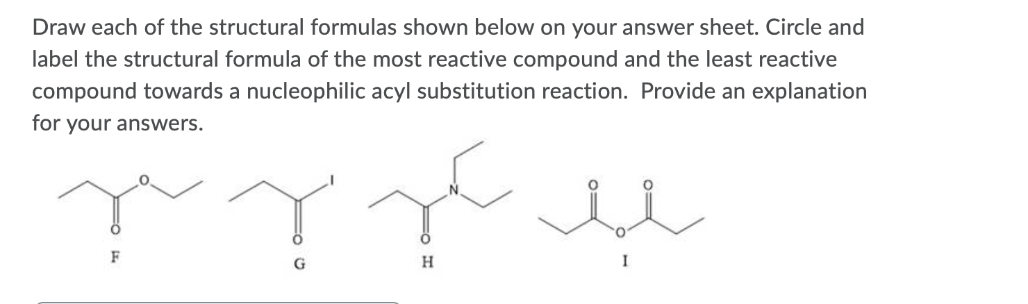 Solved Draw each of the structural formulas shown below on | Chegg.com