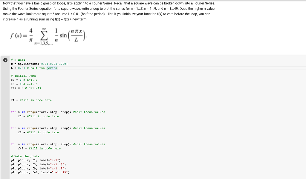 Now that you have a basic grasp on loops, let's apply | Chegg.com