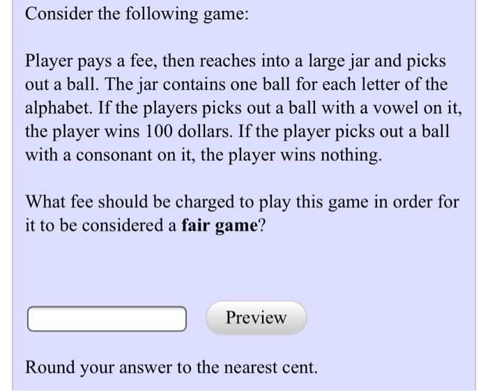 Solved Consider the following game: Player pays a fee, then | Chegg.com