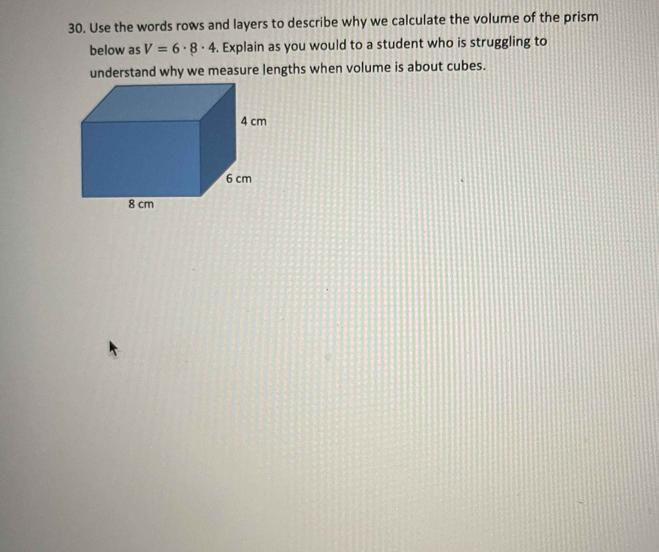 Solved 30. ﻿Use the words rows and layers to describe why we | Chegg.com