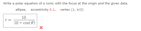 Solved EXAMPLE 4 If the ellipse defined by the equation | Chegg.com