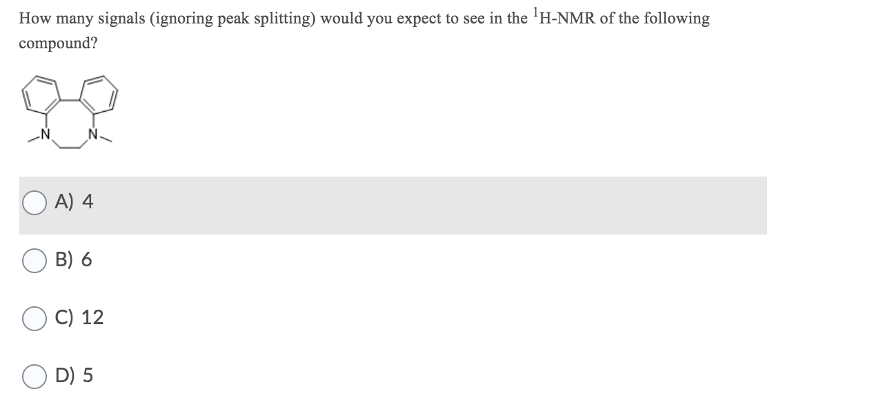 Solved Predict the number of benzene ring 1H NMR signals | Chegg.com