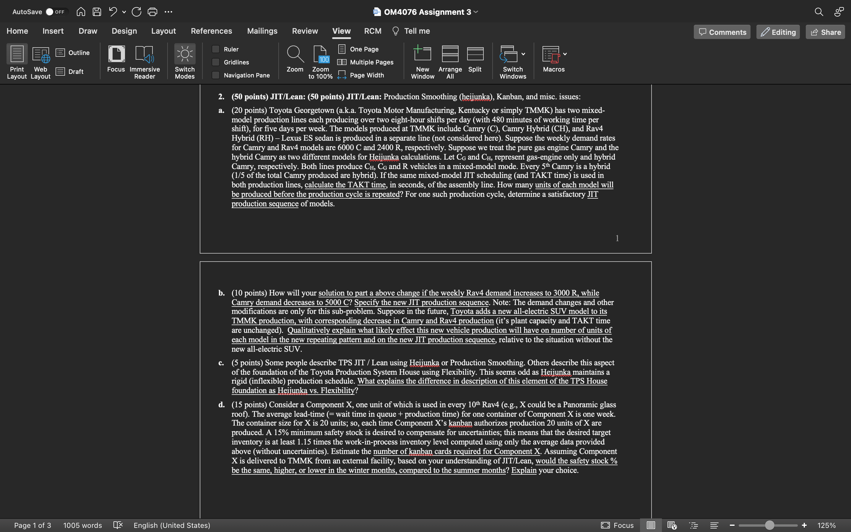 Solved 1. (50 points) MRP: Consider the MPS, BOM, and | Chegg.com