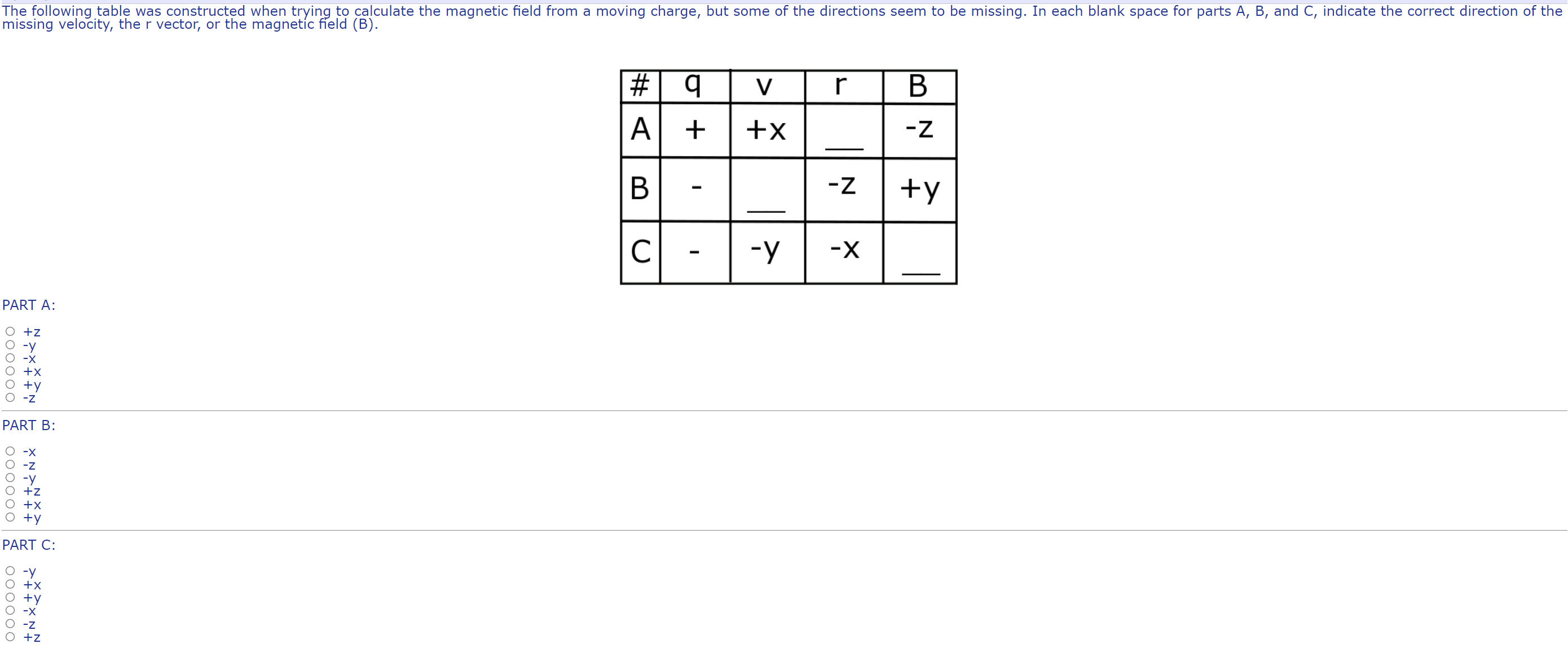 Solved missing velocity, the r vector, or the magnetic field | Chegg.com
