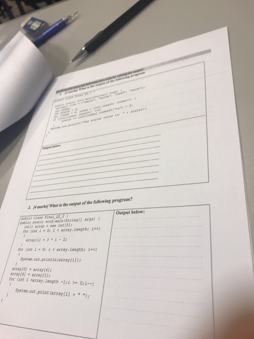 Solved Public class Final_02_2 [public static void main | Chegg.com