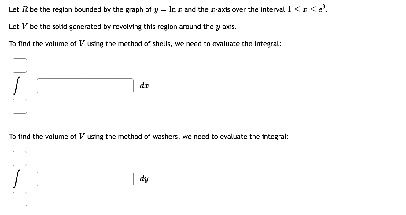 Solved Let R be the region bounded by the graph of y=lnx and | Chegg.com