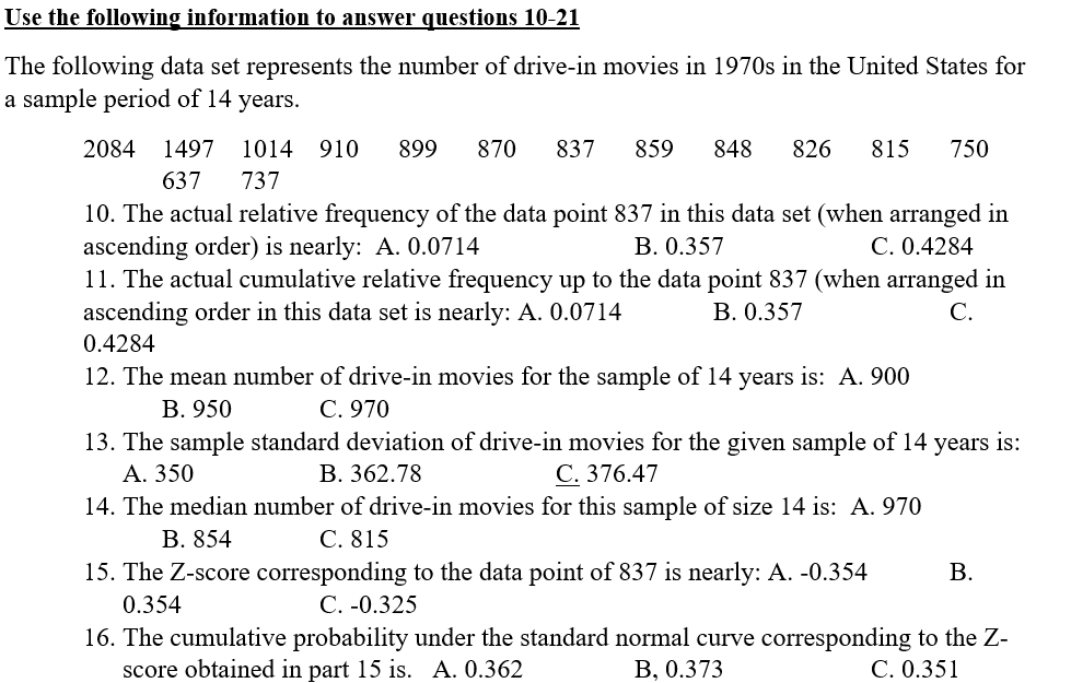 Solved Use the following information to answer questions | Chegg.com