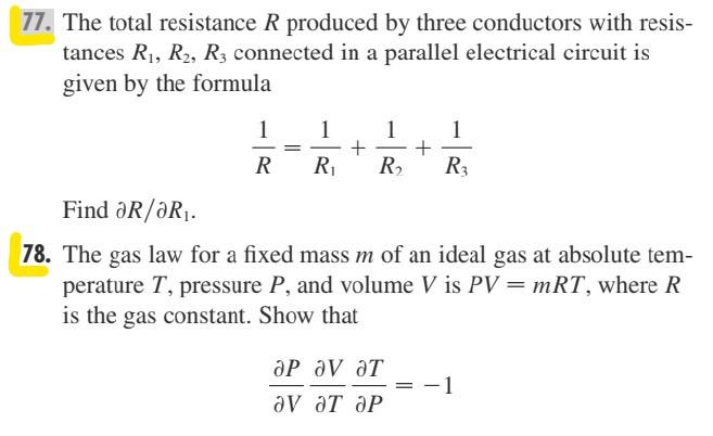Solved 77. The total resistance R produced by three | Chegg.com