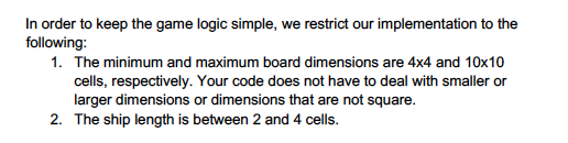 Solved Rules: - Need to design a Battleship Game using | Chegg.com