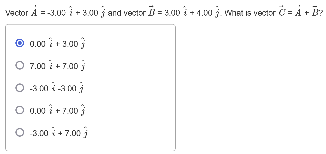 Solved Vector A⃗ 3 00 I 3 00 J And Vector B⃗ 3 00