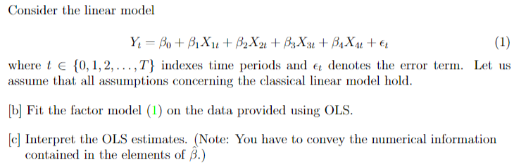A researcher performs econometric work on the the | Chegg.com
