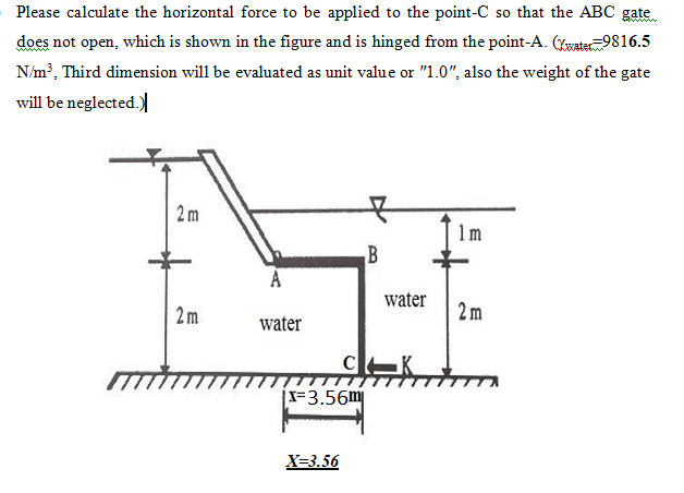 Solved Please calculate the horizontal force to be applied | Chegg.com