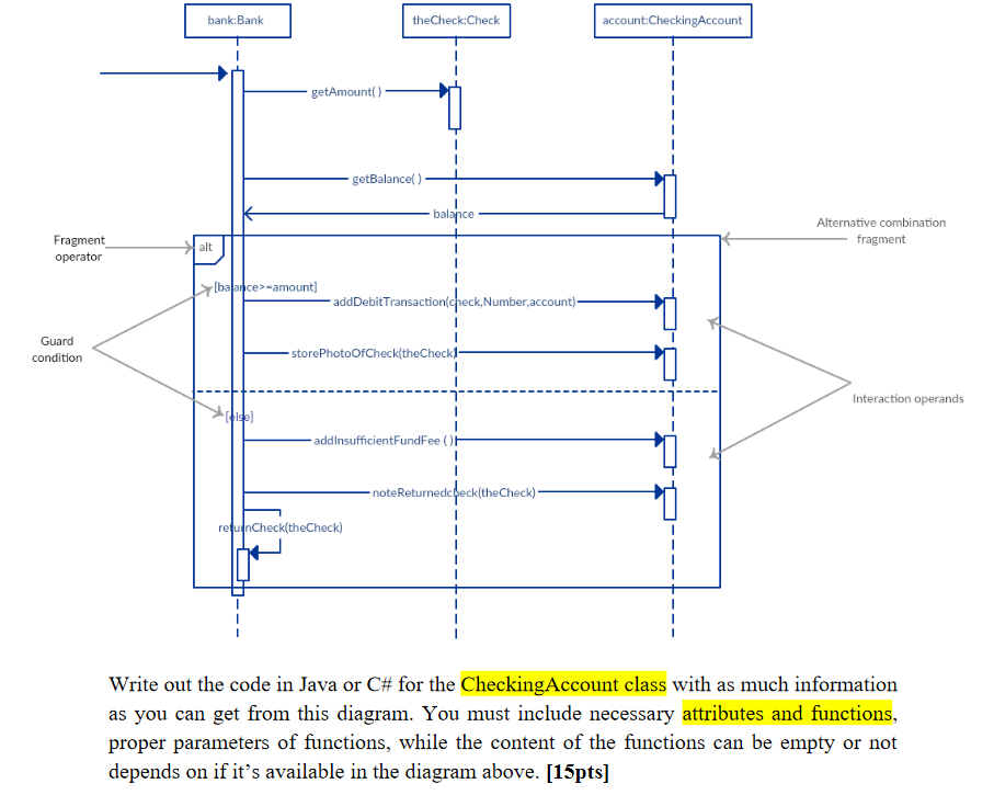 Solved bank:Bank theCheck:Check account:CheckingAccount ! | Chegg.com