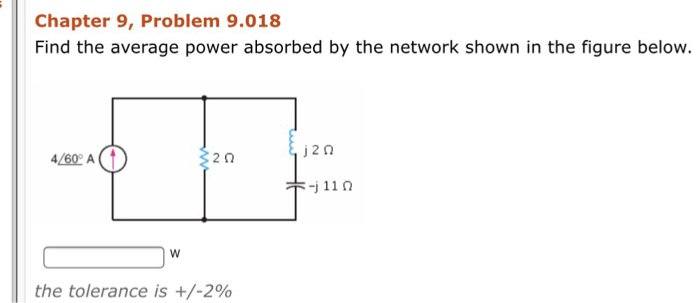 Solved Chapter 9, Problem 9.018 Find the average power | Chegg.com